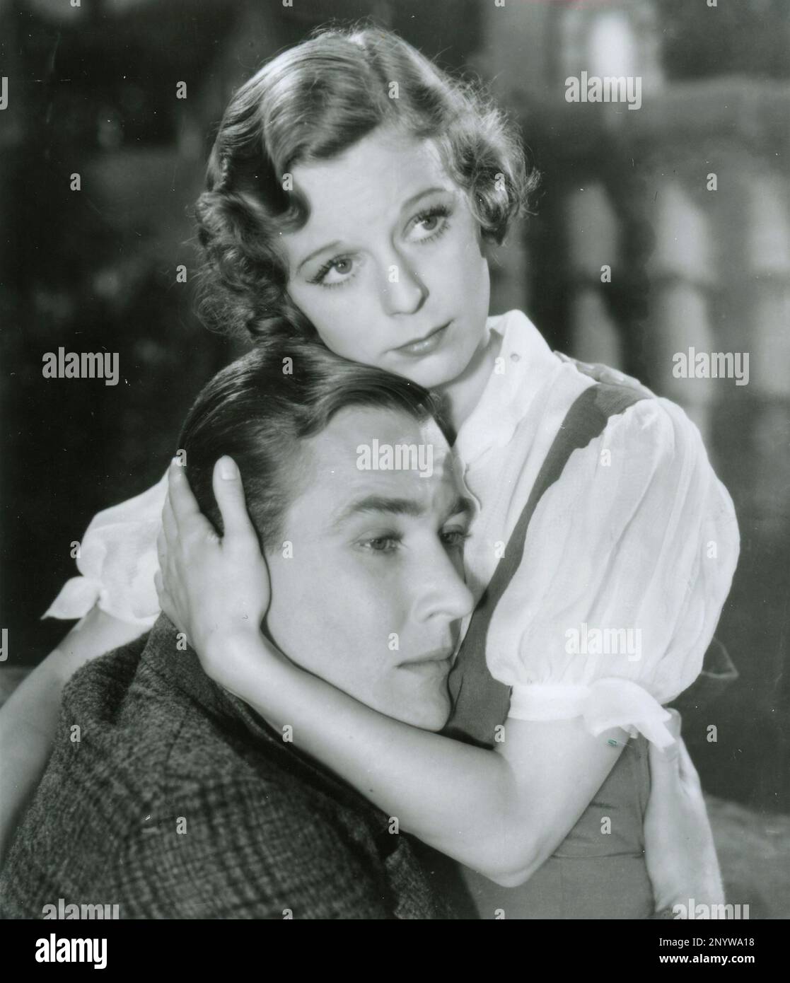 American actor Douglass Montgomery and actress Margaret Sullavan in the ...