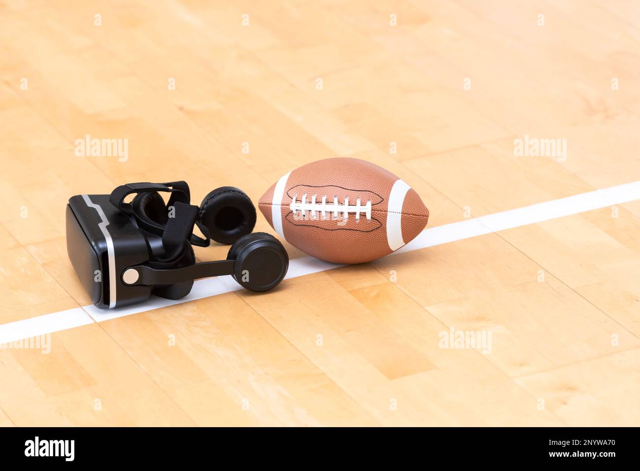 Interactive glasses and American football ball in a physical education ...