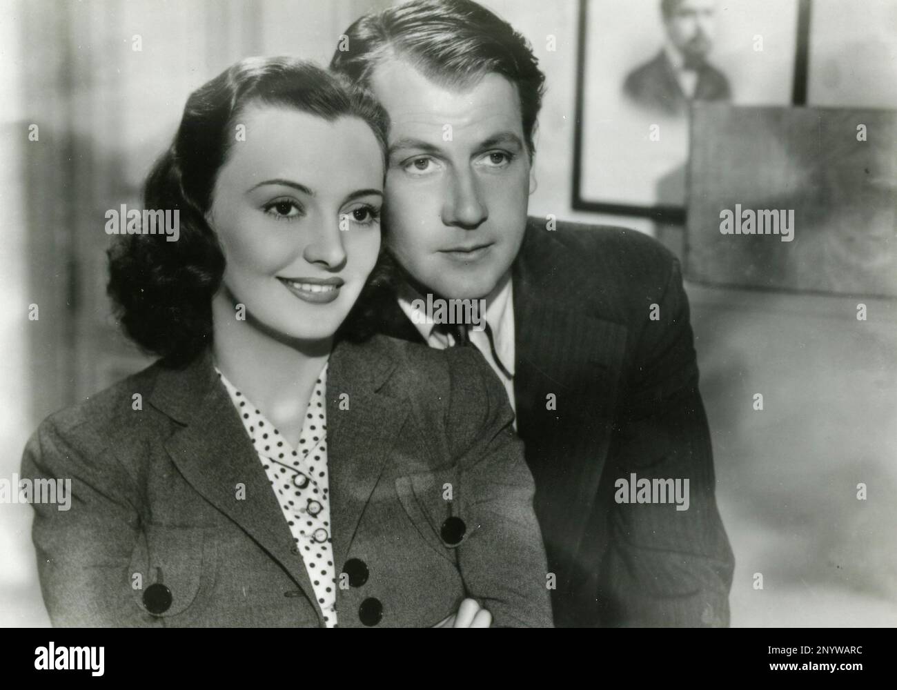 American actress Andrea Leeds and actor Joel McCrea in the movie They ...