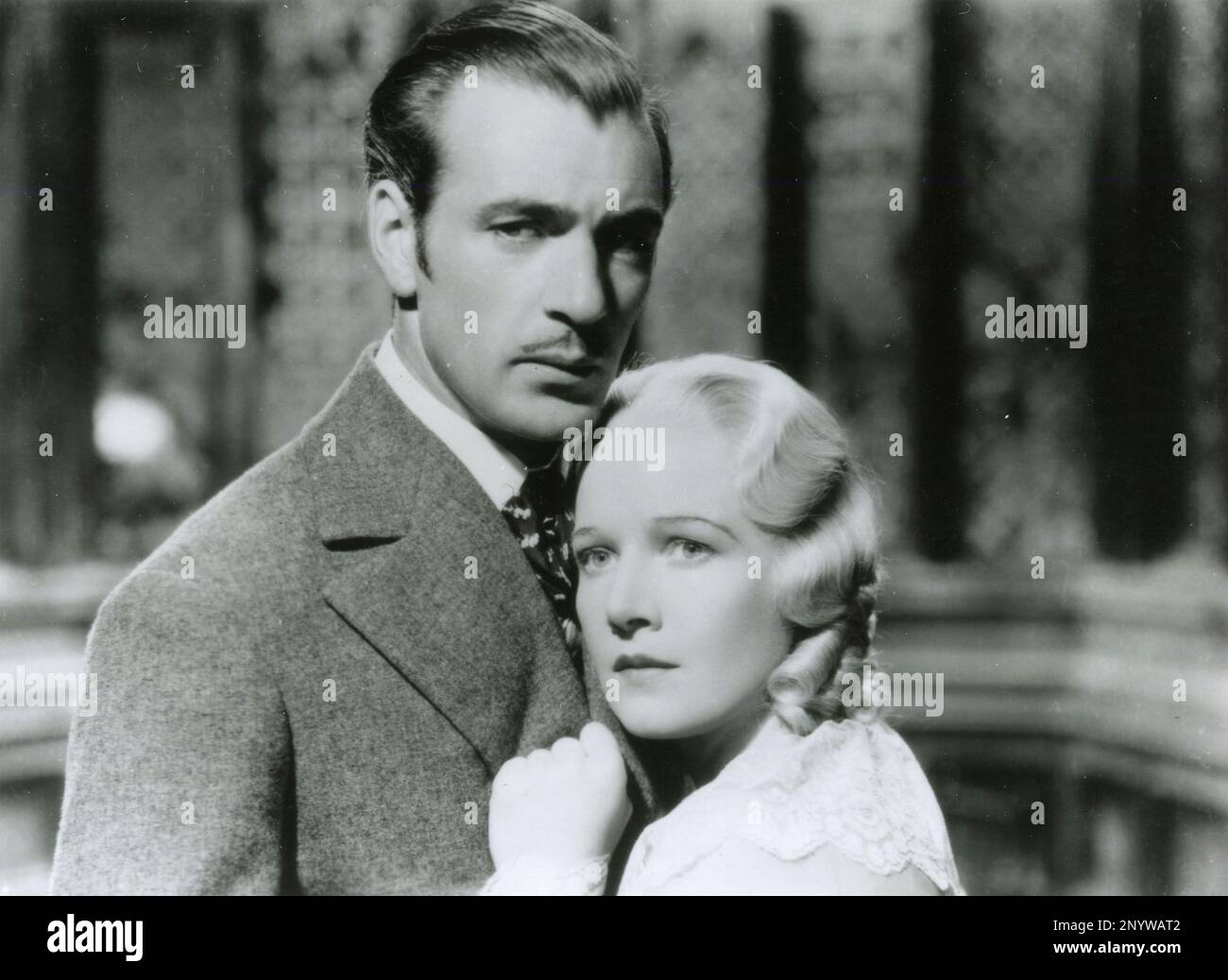 American actor Gary Cooper and actress Ann Harding in the movie Peter ...