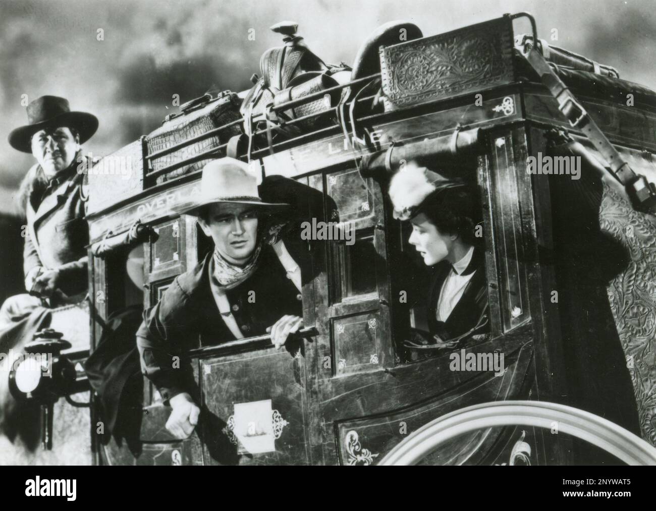 American actor John Wayne and actress Louise Platt in the movie ...