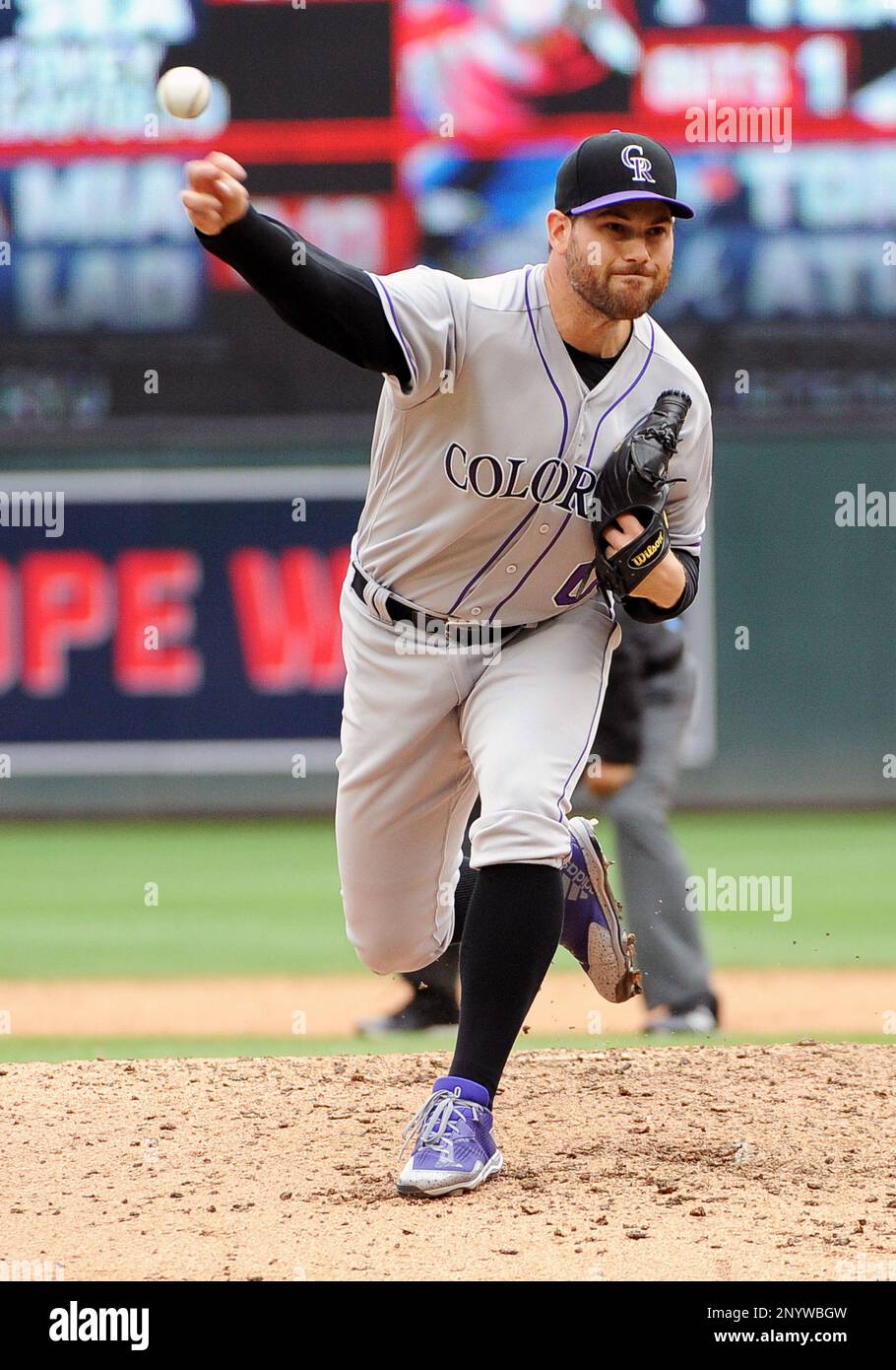 MINNEAPOLIS, MN - MAY 18: Colorado Rockies Pitcher Adam Ottavino (0 ...