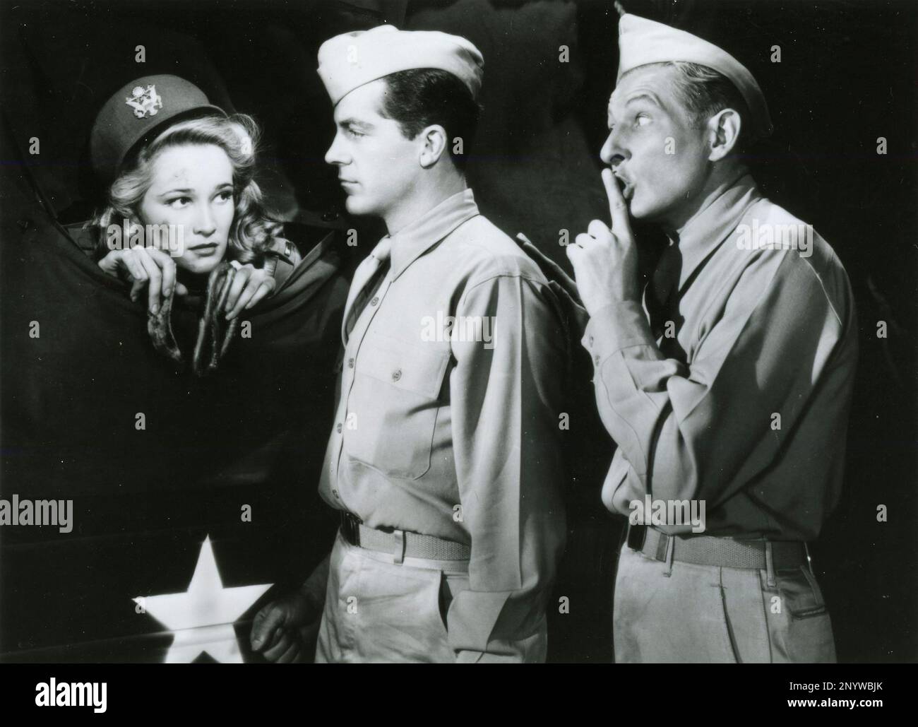 American actors Constance Dowling, Dana Andrews and Danny Kaye in the ...