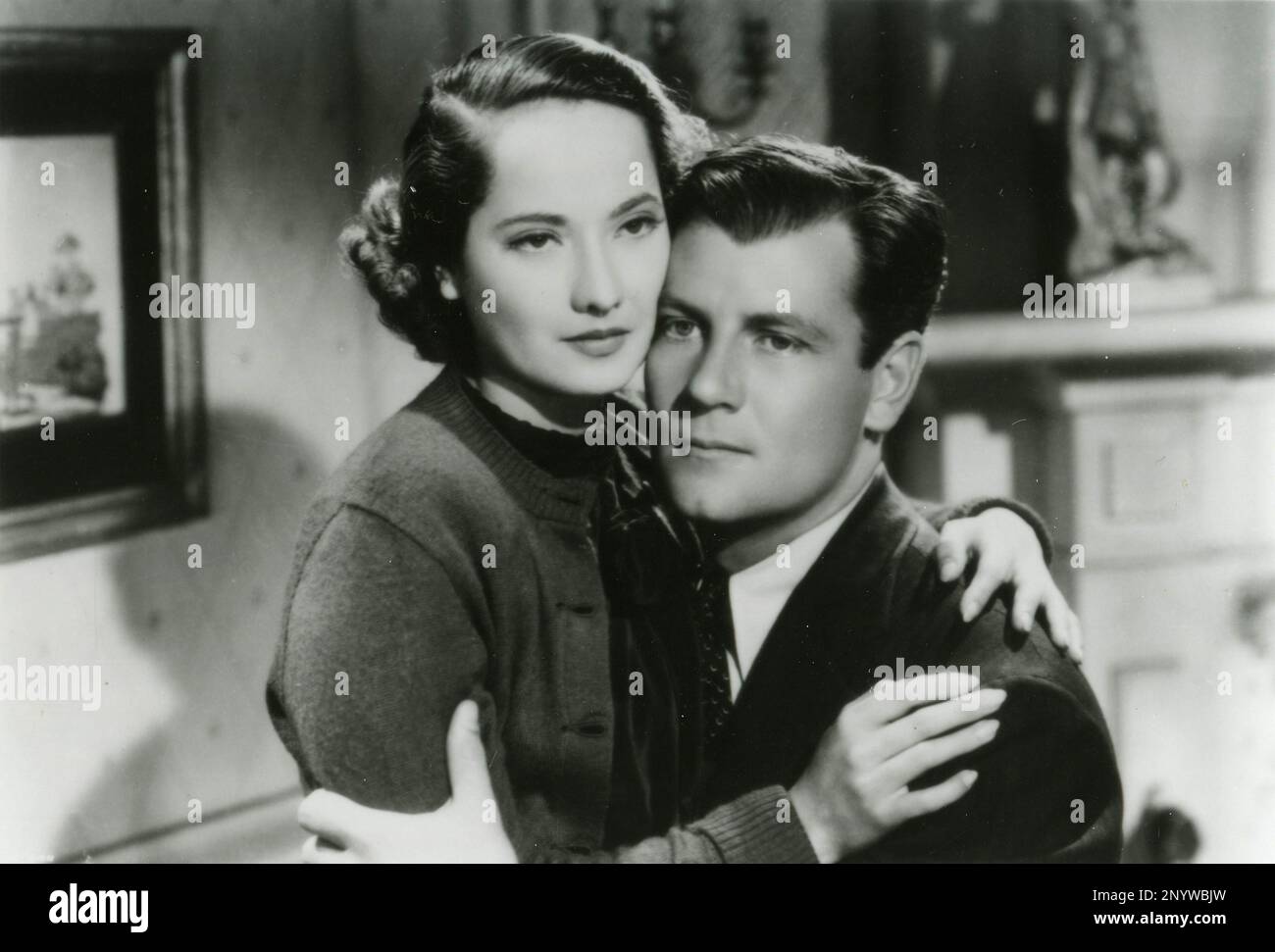 English actress Merle Oberon and actor Joel McCrea in the movie These ...