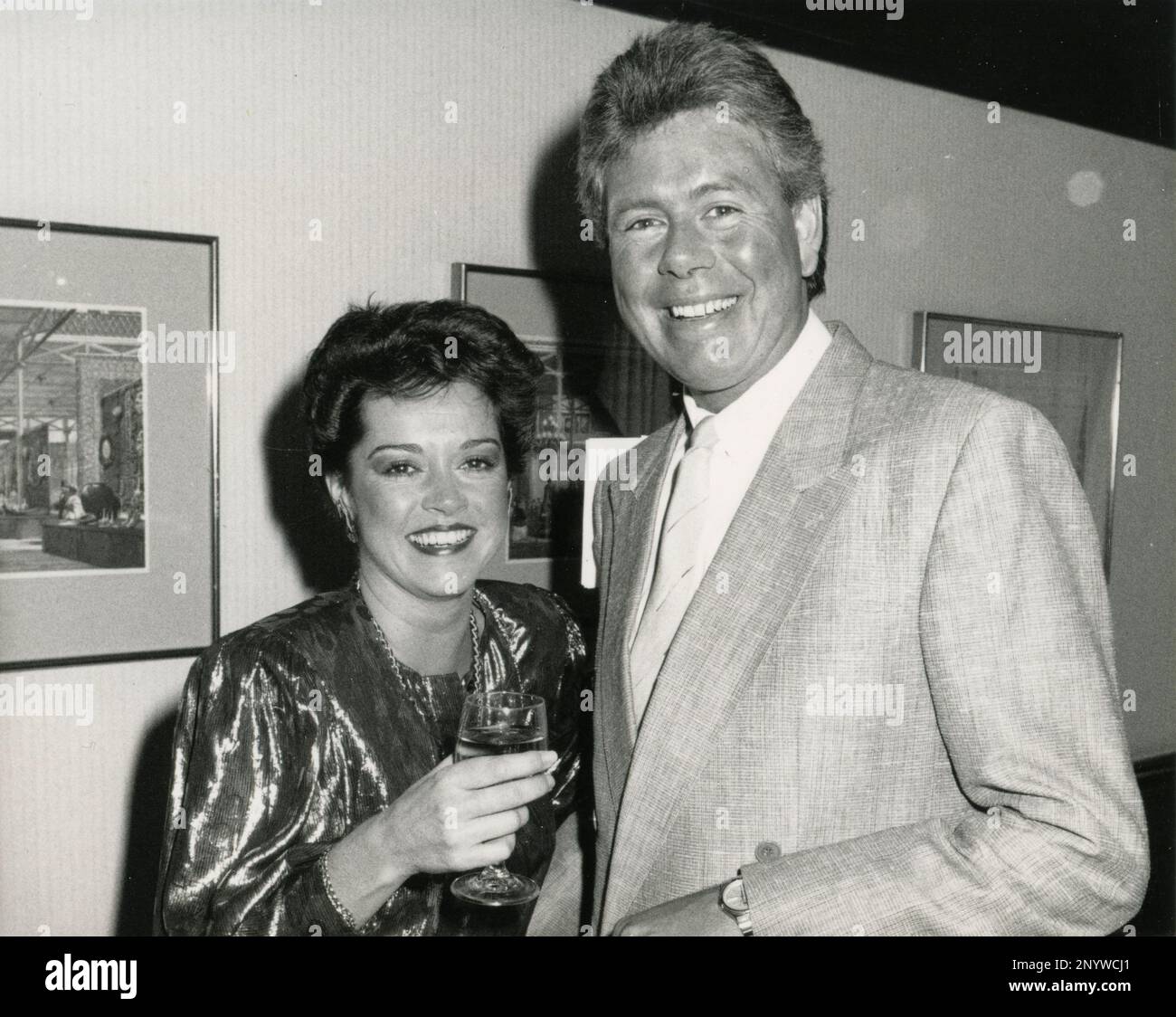 Irish actress Gemma Craven and husband David Beamish, UK 1988 Stock ...