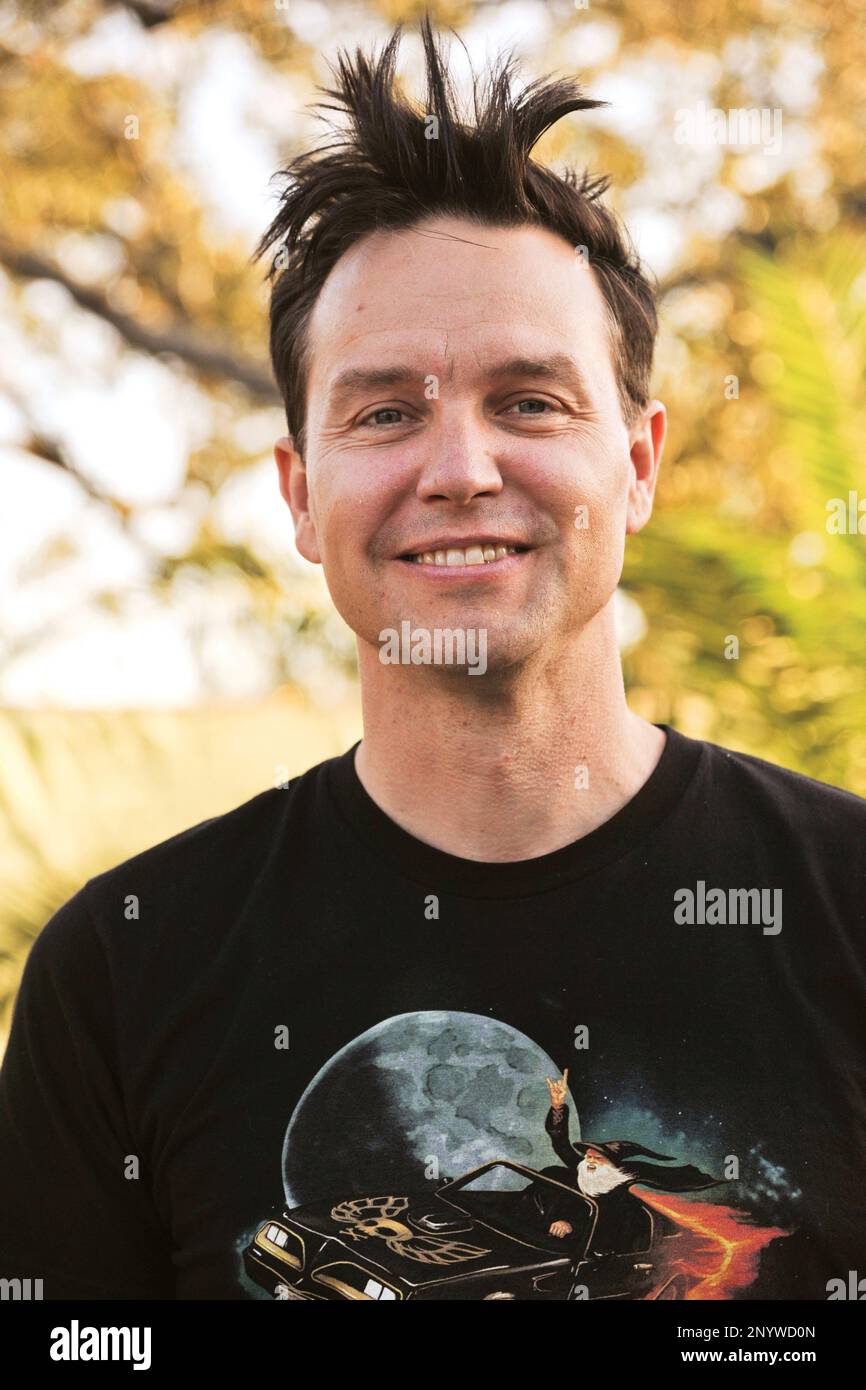 Mark Hoppus of Blink-182 during Day 2 of the Voodoo Experience at City ...