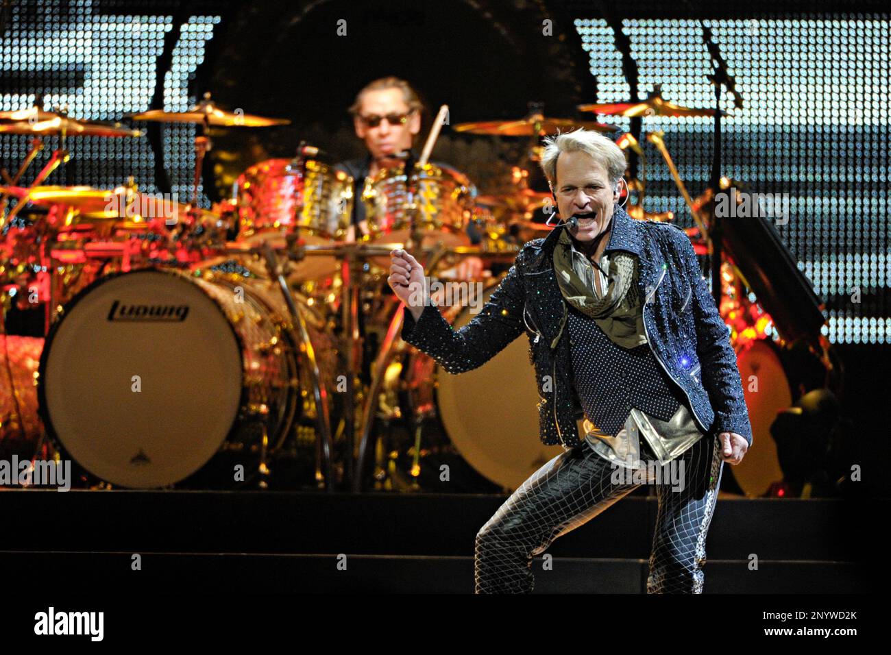 David Lee Roth of Van Halen performs at the KFC Yum! Center on the ...