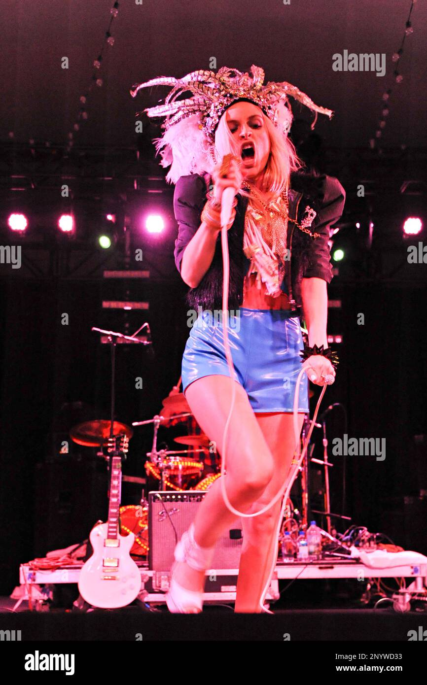 Rachel Vette of The Vettes performs during day 1 of the Voodoo ...