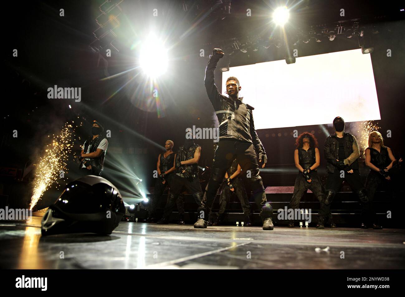 Usher performs as part of the "OMG Tour" at Quicken Loans Arena on May ...