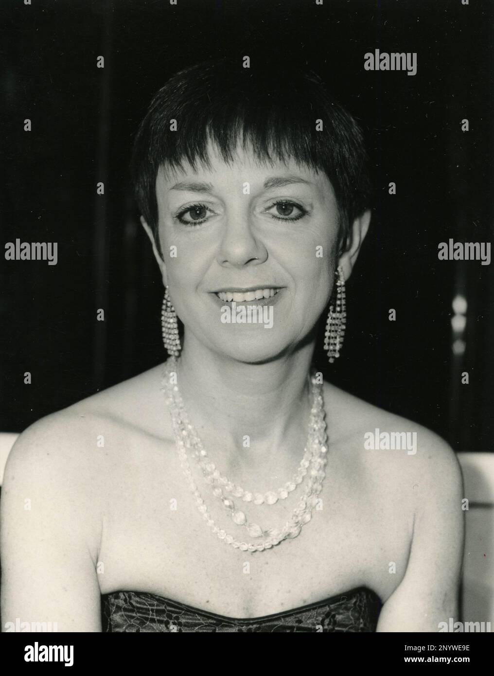 English actress Lesley Mackie, UK 1987 Stock Photo - Alamy