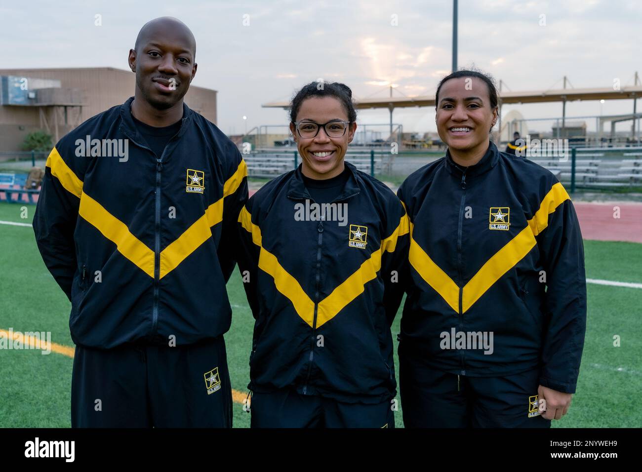 U.S. Army Reserve Staff Sgt. Alfonzo Smith (left), Sgt. Dominiq Gist ...