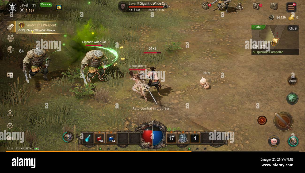 West Cork Ireland February 4 2023 Gameplay In The Korean Mobile Mmorpg Mir M Asian Game 9181
