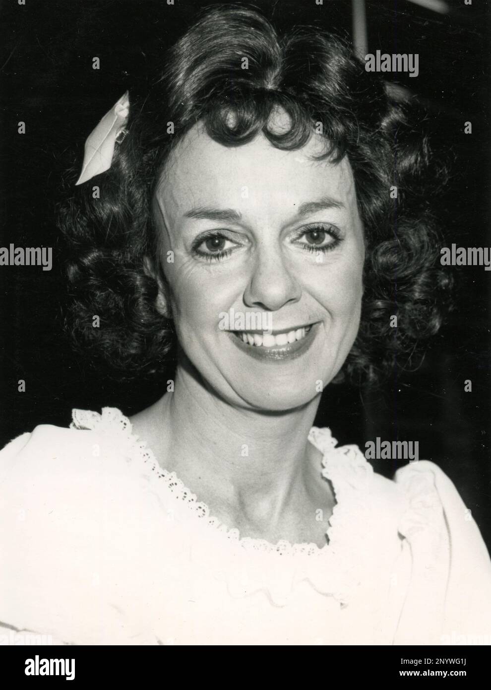 English actress Lesley Mackie, UK 1987 Stock Photo - Alamy