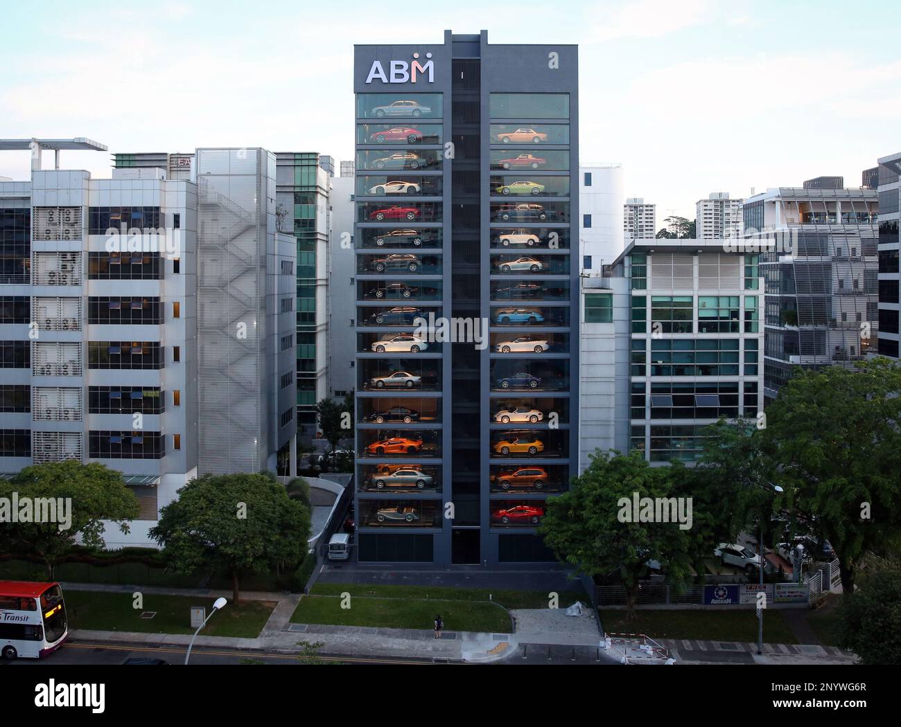 Used car seller Autobahn Motors opened a futuristic 15-storey showroom ...