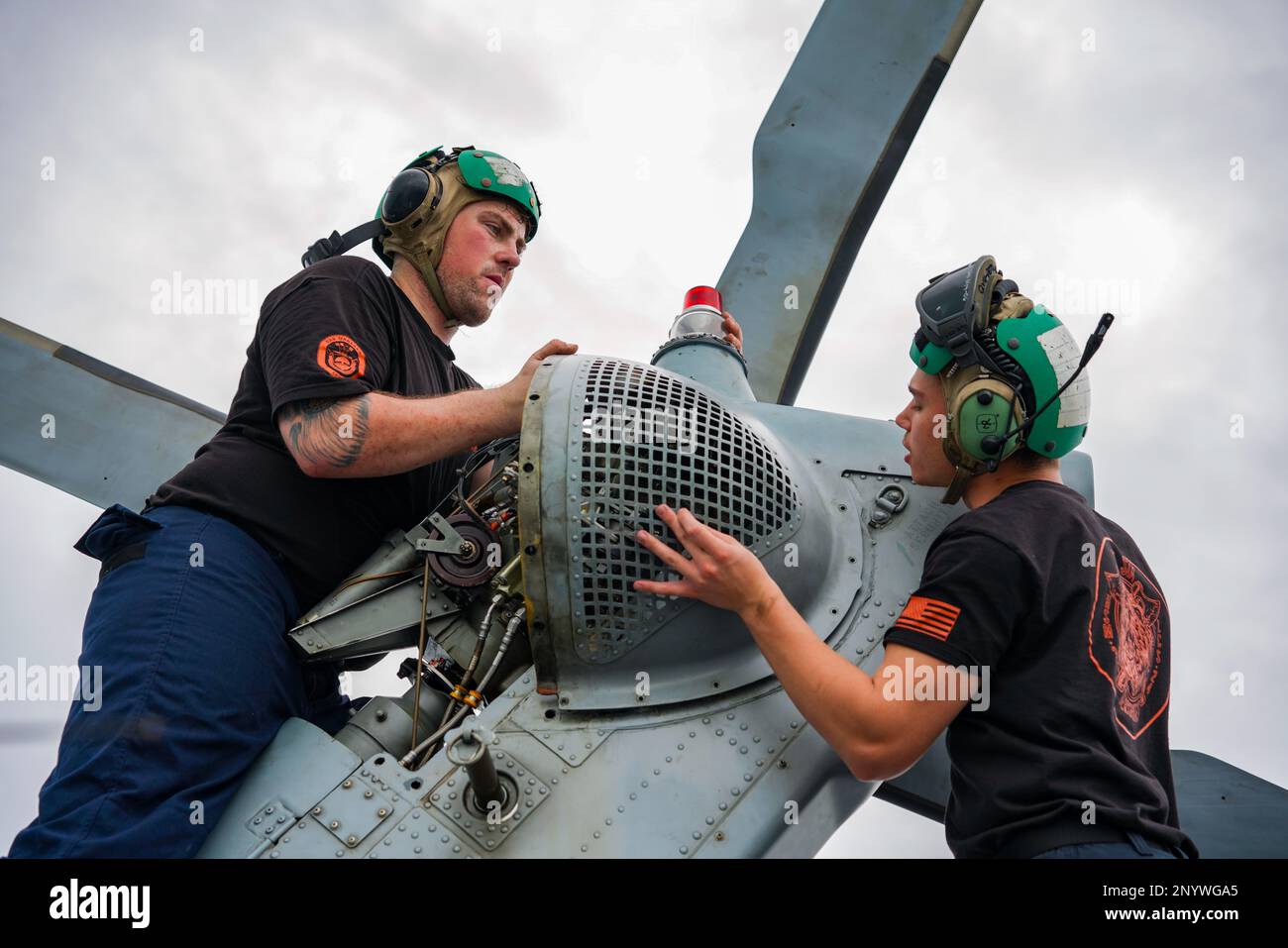 SINGAPORE (Jan. 23, 2023) Aviation Structural Mechanic 3rd Class Joshua ...