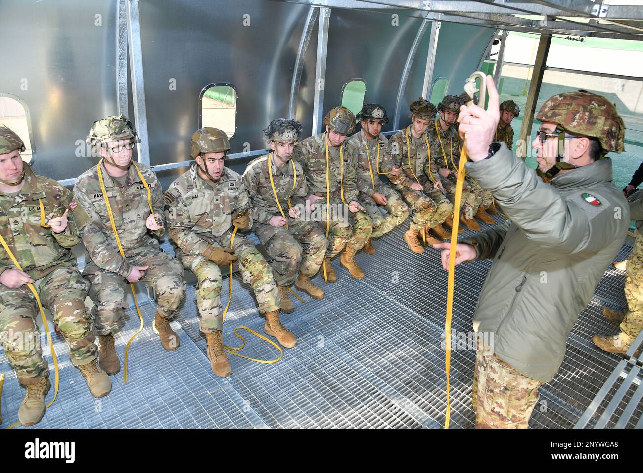 Italian Army Lt. Col. Manuele Savio, chief of operations section ...