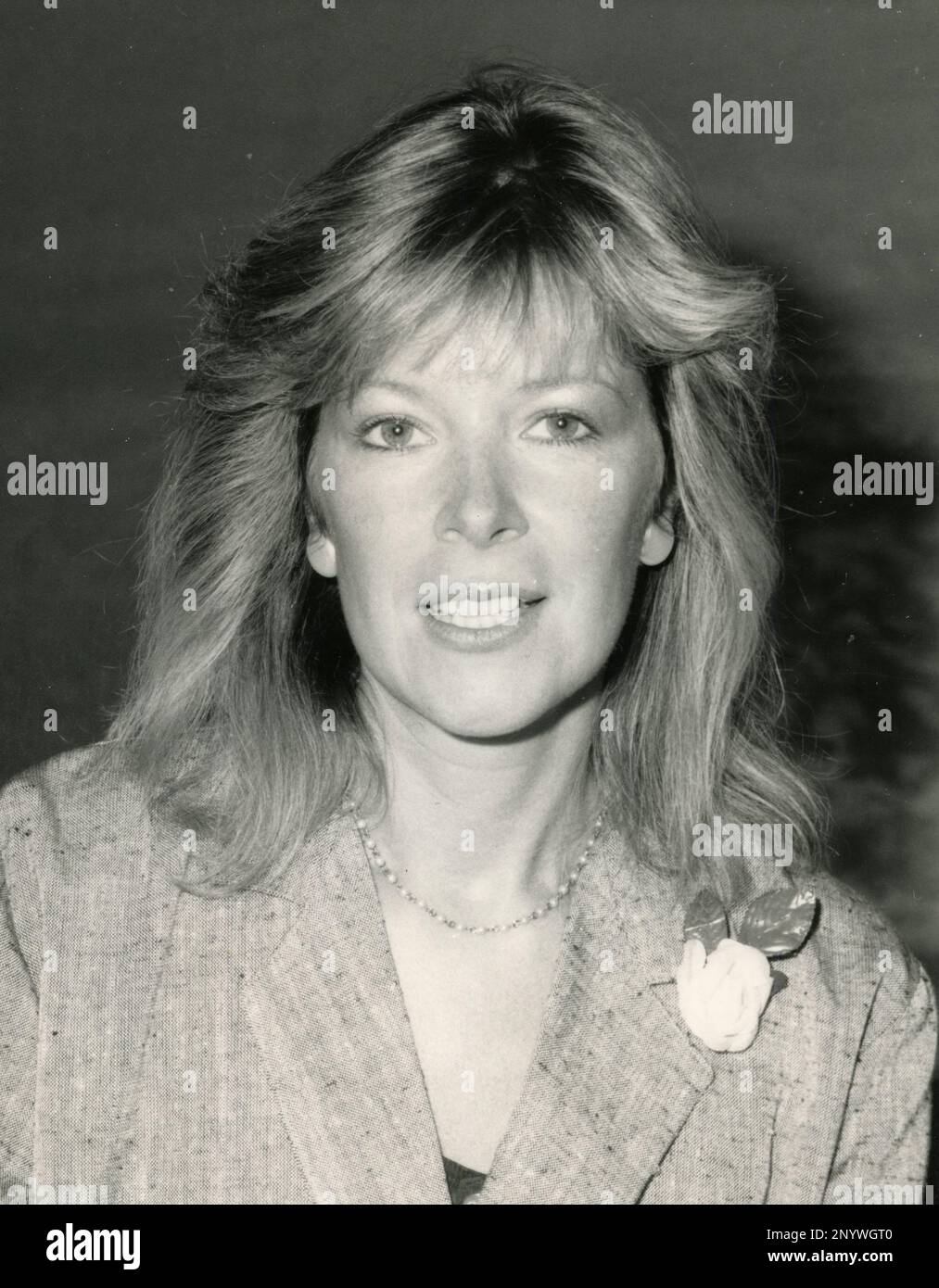 English TV newsreader and reporter Julia Somerville, UK 1985 Stock ...