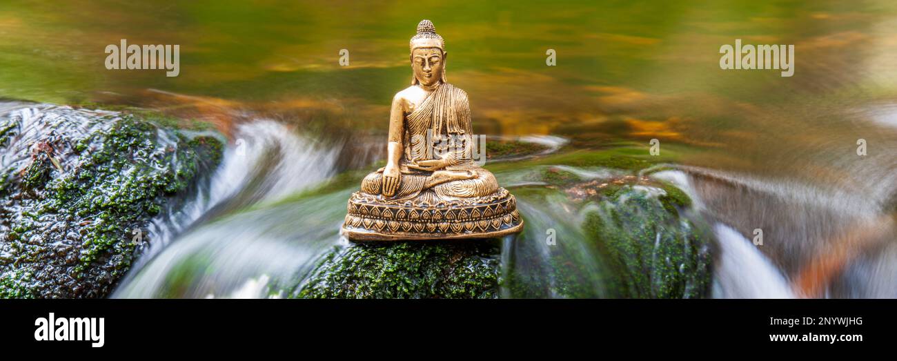Buddha meditation waterfall hi-res stock photography and images - Alamy