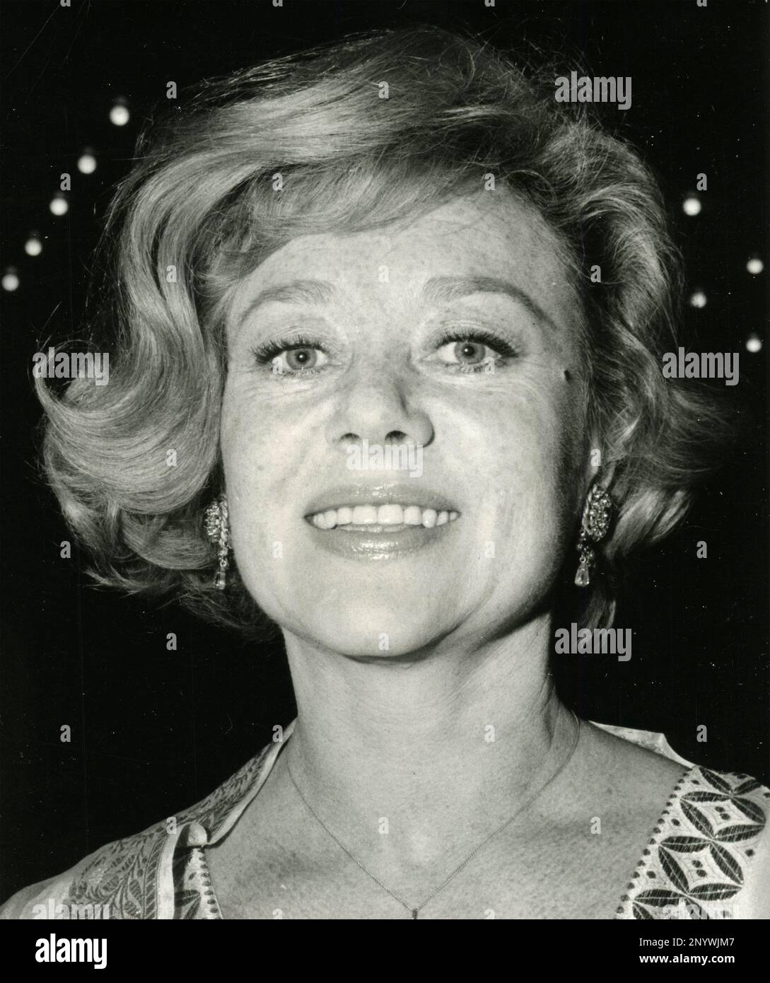 British actress and dancer Glynis Johns, UK 1968 Stock Photo - Alamy
