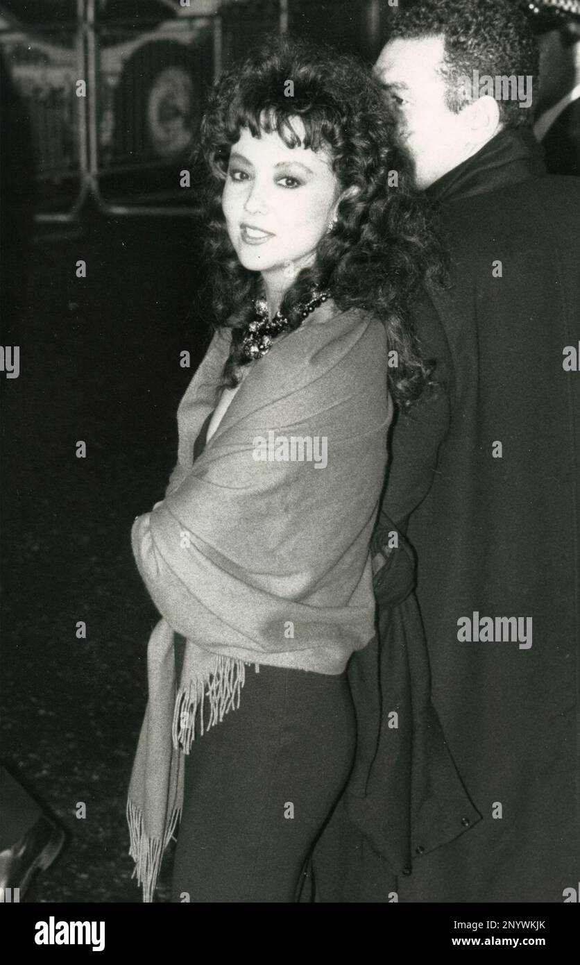 Hawaiian model and TV Presenter Marie Helvin, USA 1987 Stock Photo - Alamy