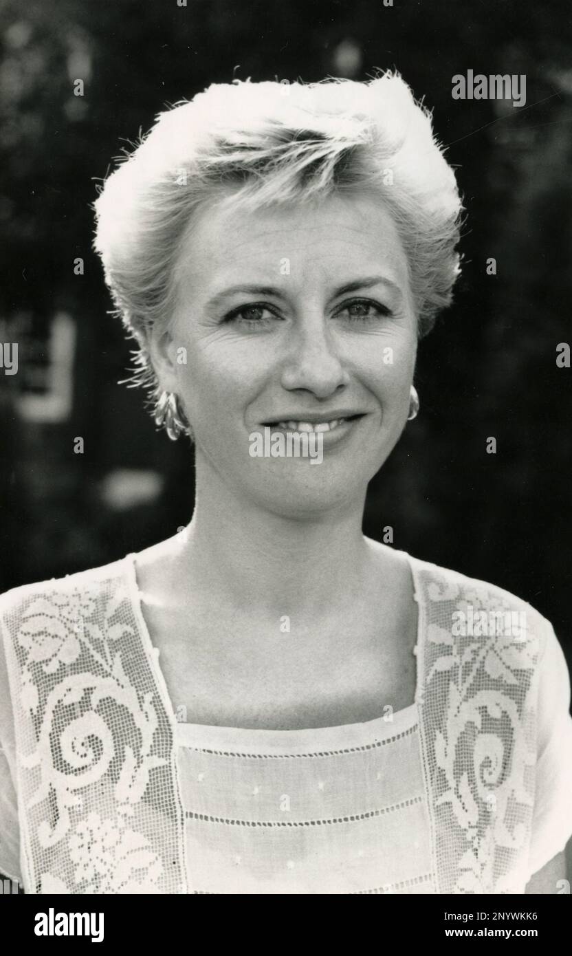 English actress Barbara Thorn, UK 1988 Stock Photo - Alamy