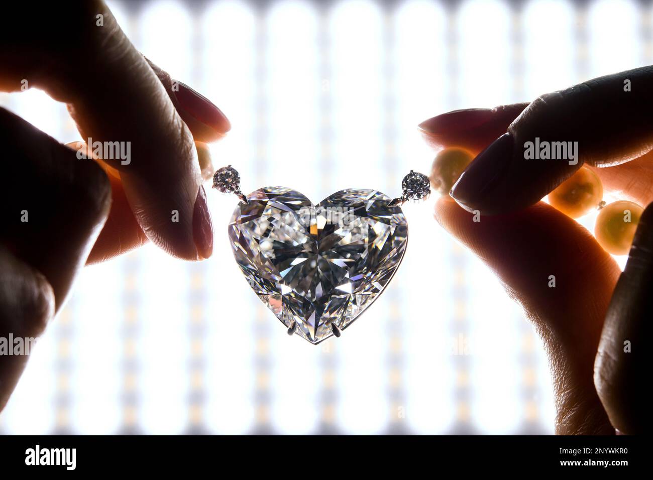 FILE - In this Thursday, May 11, 2017 file photo, a Christie's employee ...