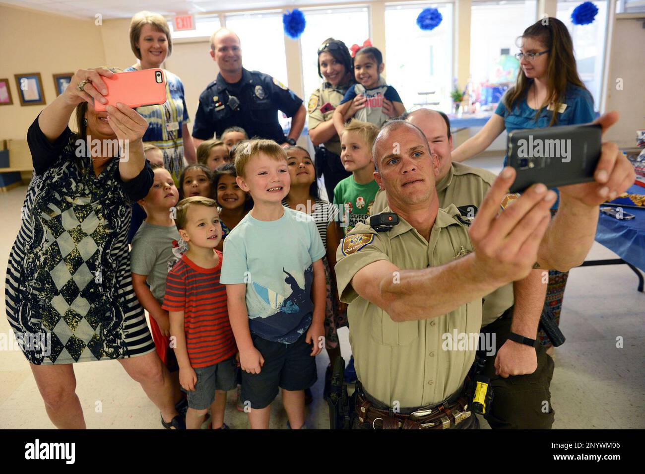 Ector County Sheriff's Office Deputy Sean Dixon takes a selfie with ...