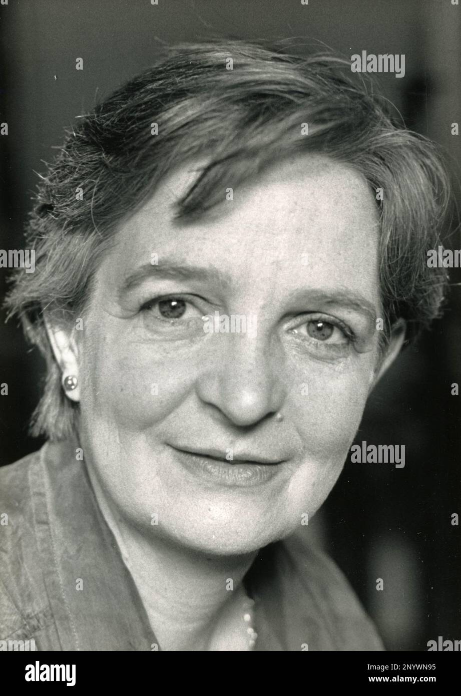 British writer and journalist Hilary Spurling, UK 1980s Stock Photo - Alamy
