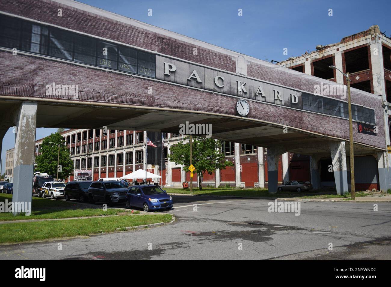This photo shows the former Packard Motor Car Company campus, Tuesday ...