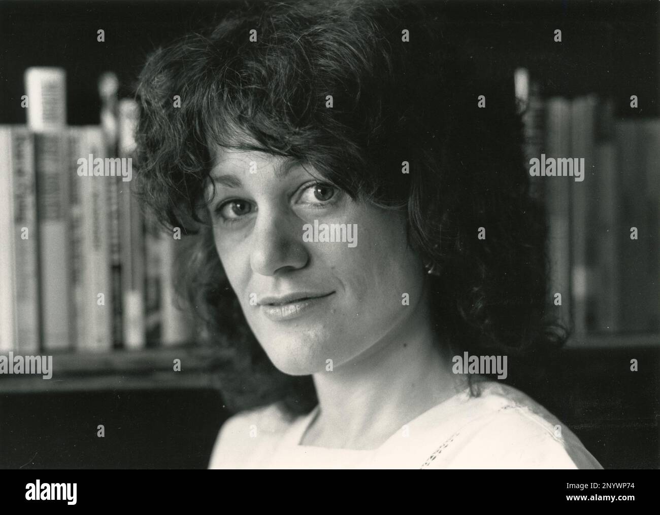 British writer and author Sally Emmerson, UK 1987 Stock Photo - Alamy