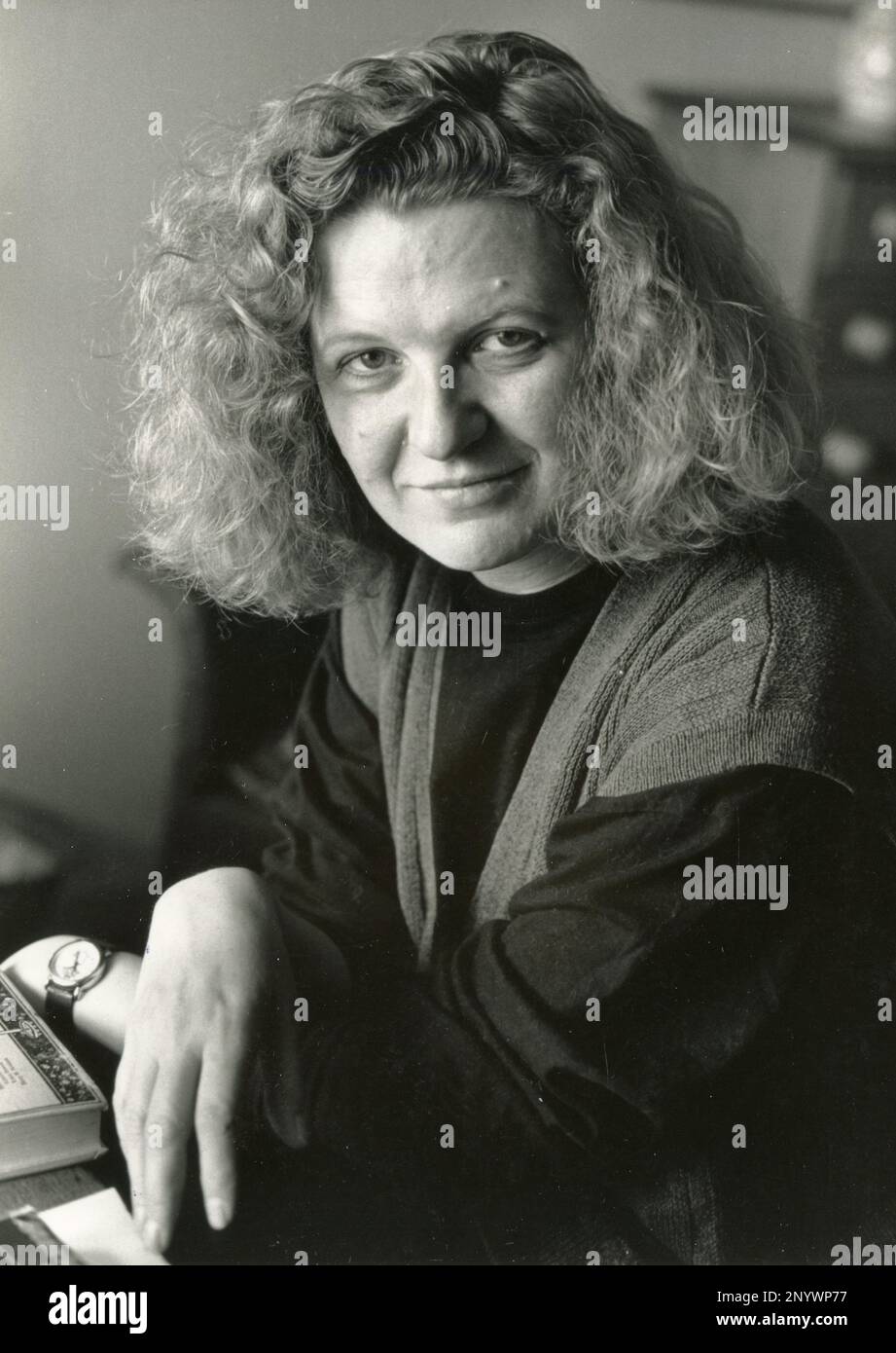 British crime writer and author Joan Smith, UK 1980s Stock Photo - Alamy