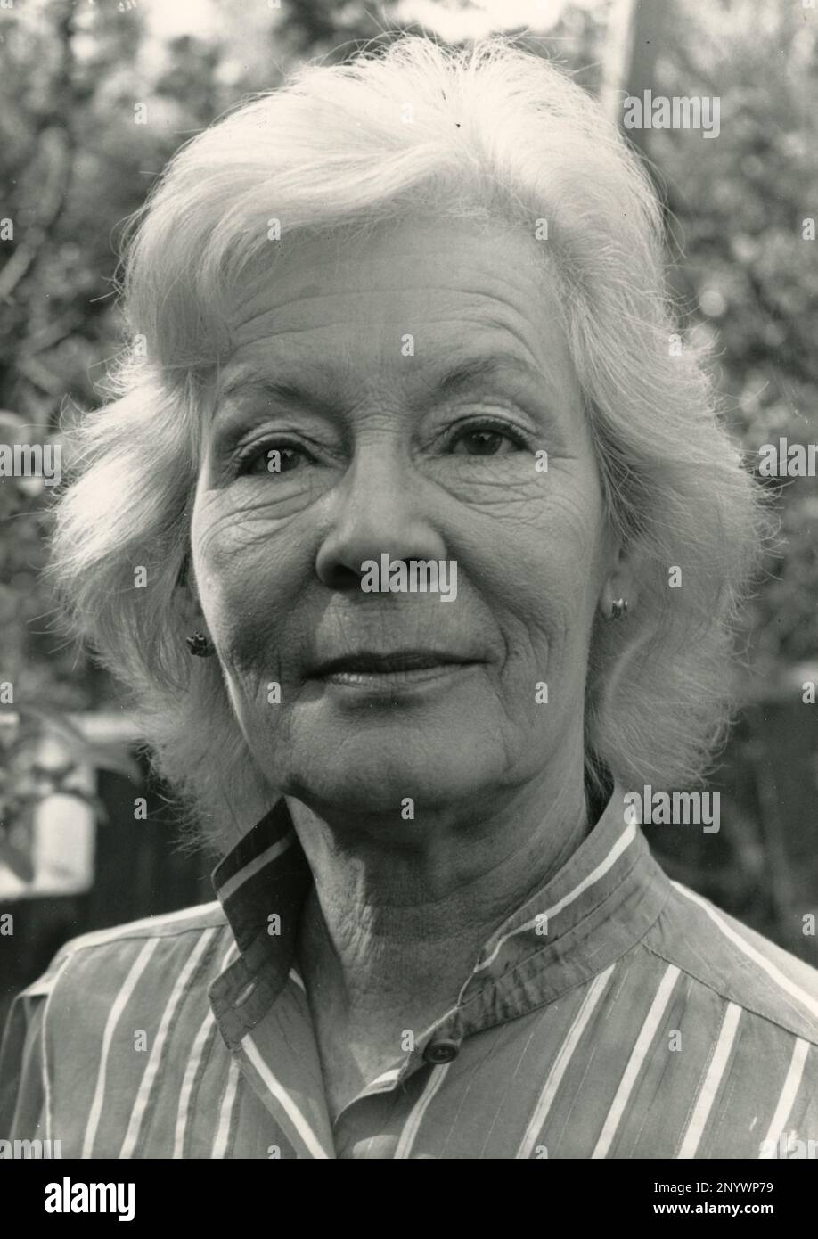 British writer and author Nina Bawden, UK 1988 Stock Photo - Alamy