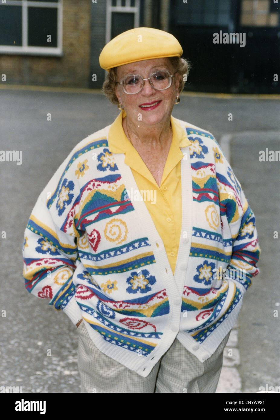 British TV actress and comedian Thora Hird, UK 1993 Stock Photo - Alamy