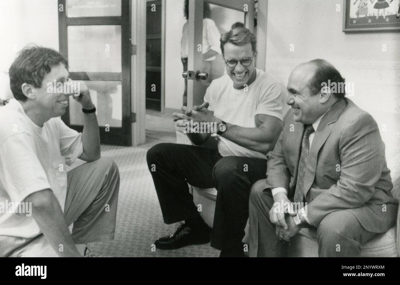 Czechoslovak-born Canadian filmmaker Ivan Reitman and American actors ...