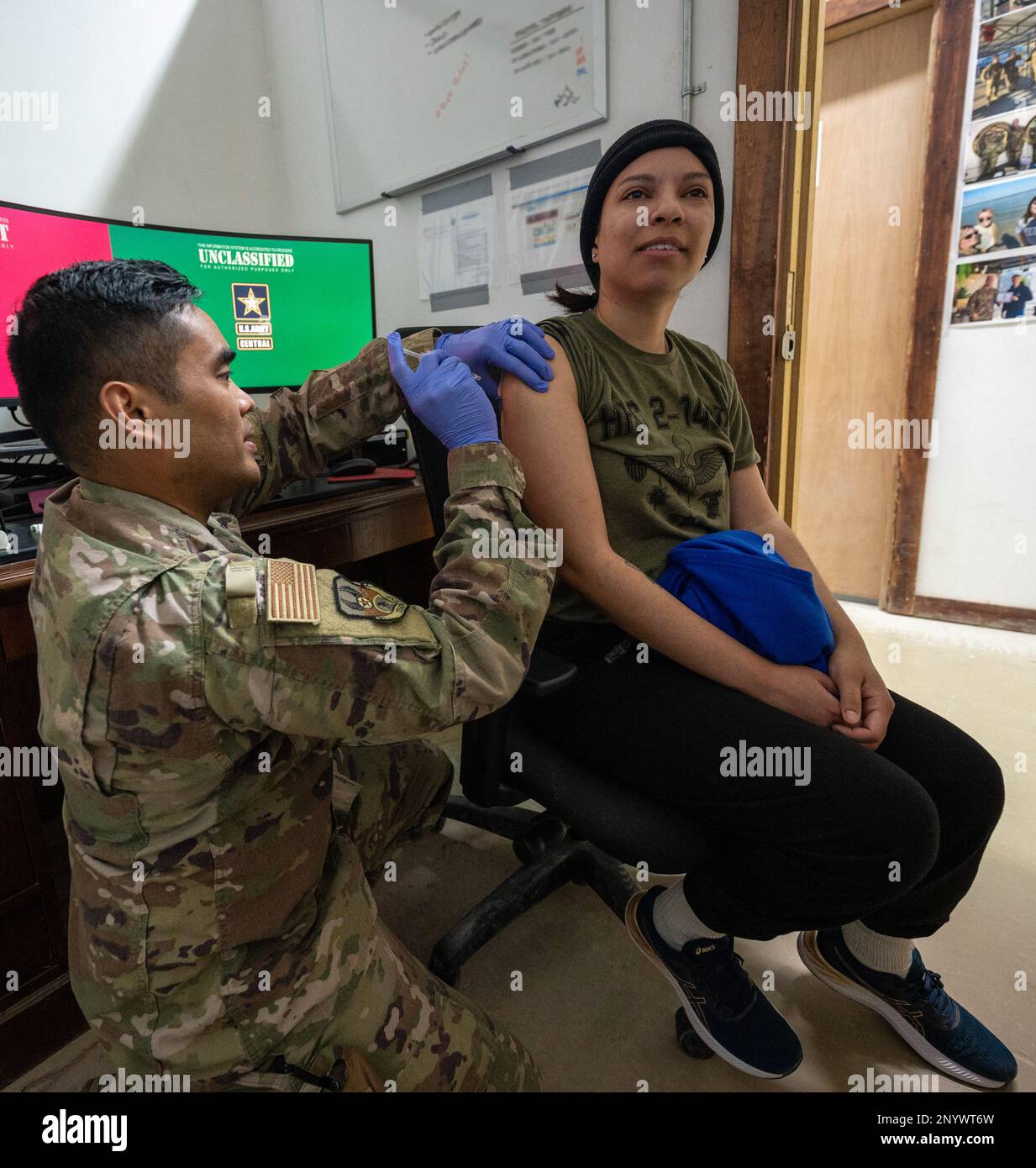 U.S. Air Force Capt. Kris Casiano, a 386th Expeditionary Medical ...