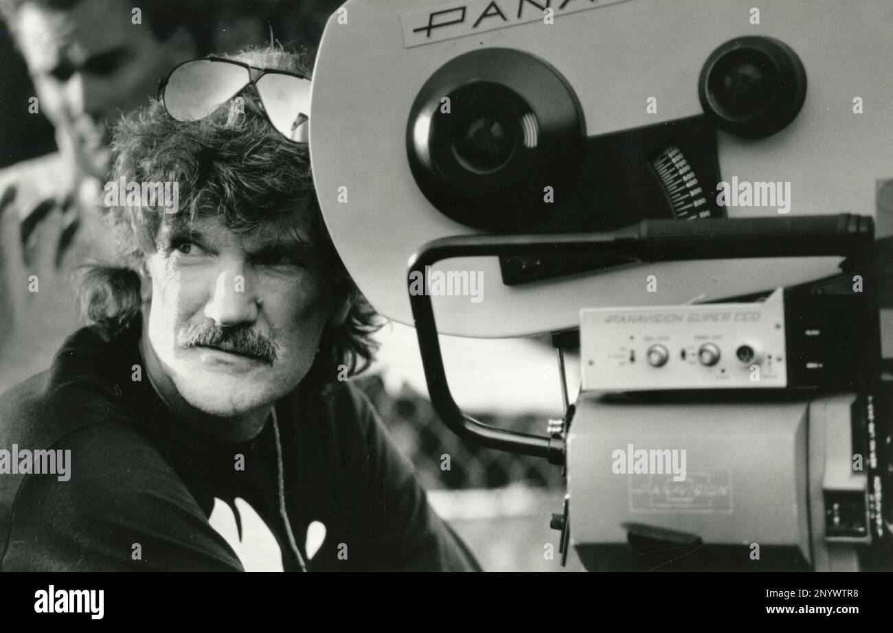 American film director Michael Ritchie filming, USA 1992 Stock Photo ...