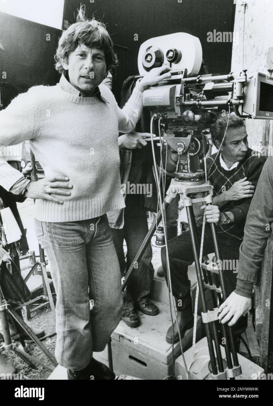 French-Polish film director and producer Roman Polanski on the set of ...