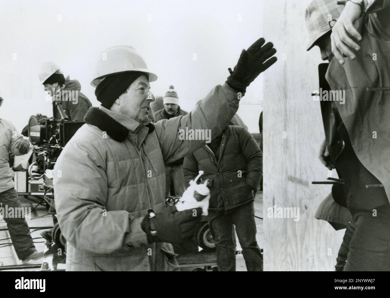 English film director Guy Hamilton on the set of Remo Williams: The ...