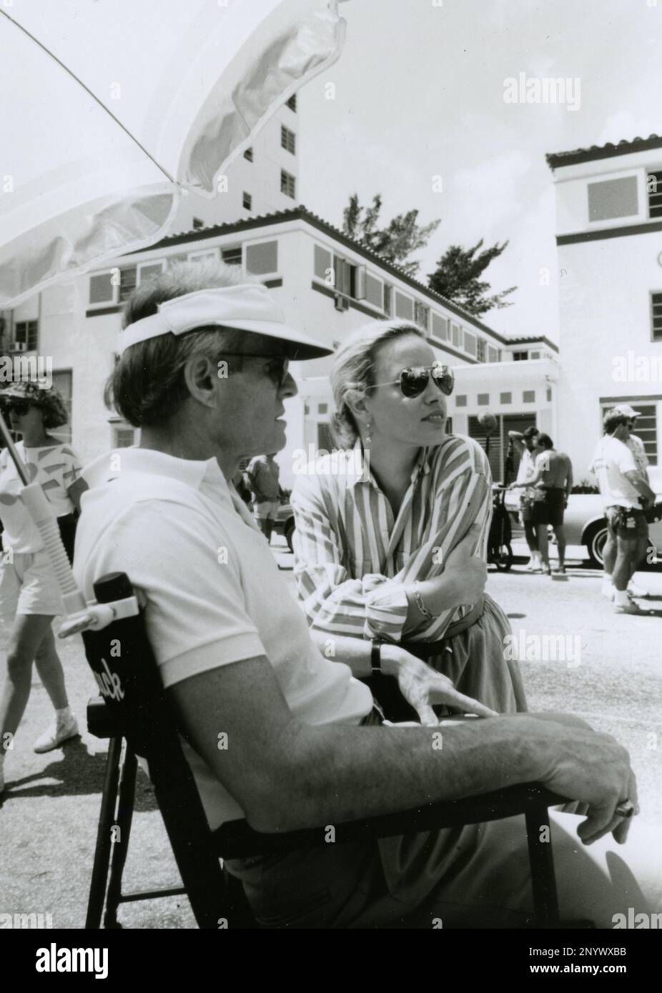 English film director Guy Hamilton on the set of Remo Williams: The ...