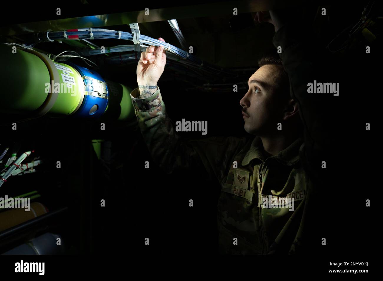 Staff Sgt. Ryan Raby, a fuels system specialist with the 64th Air ...