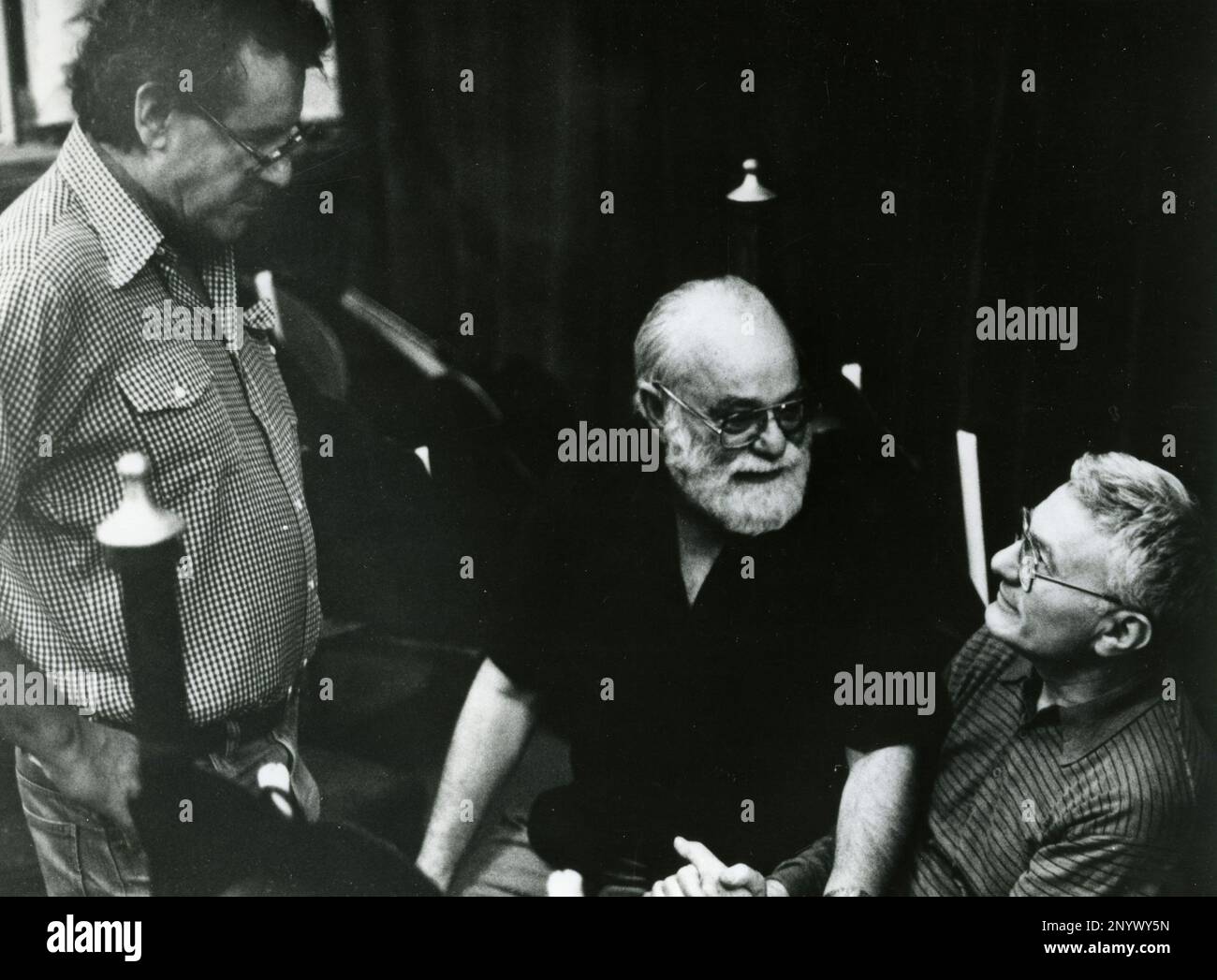 American film director Milos Forman, producer Saul Zaentz and ...
