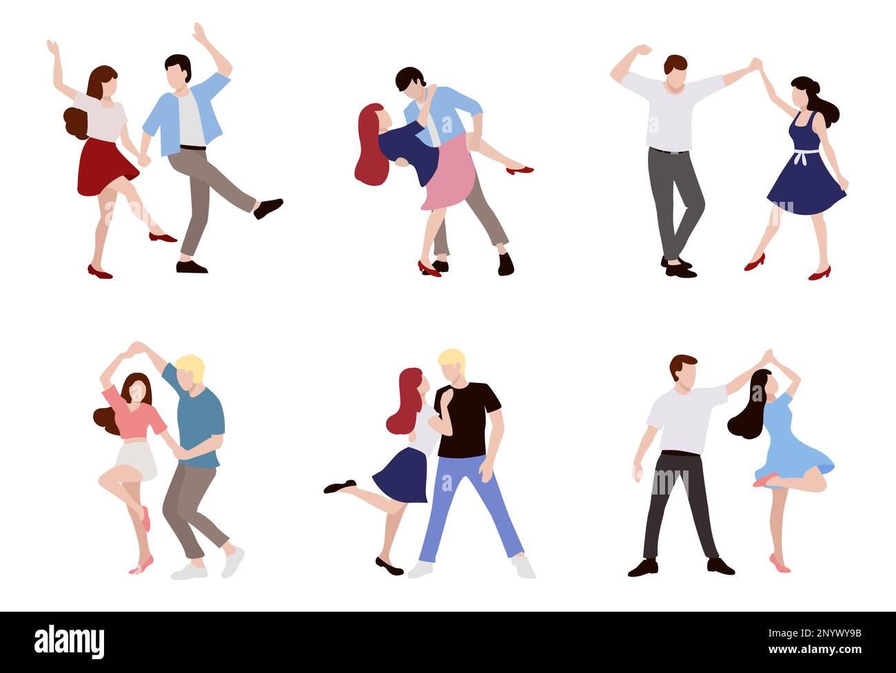 Swing dance illustrations hi-res stock photography and images - Alamy