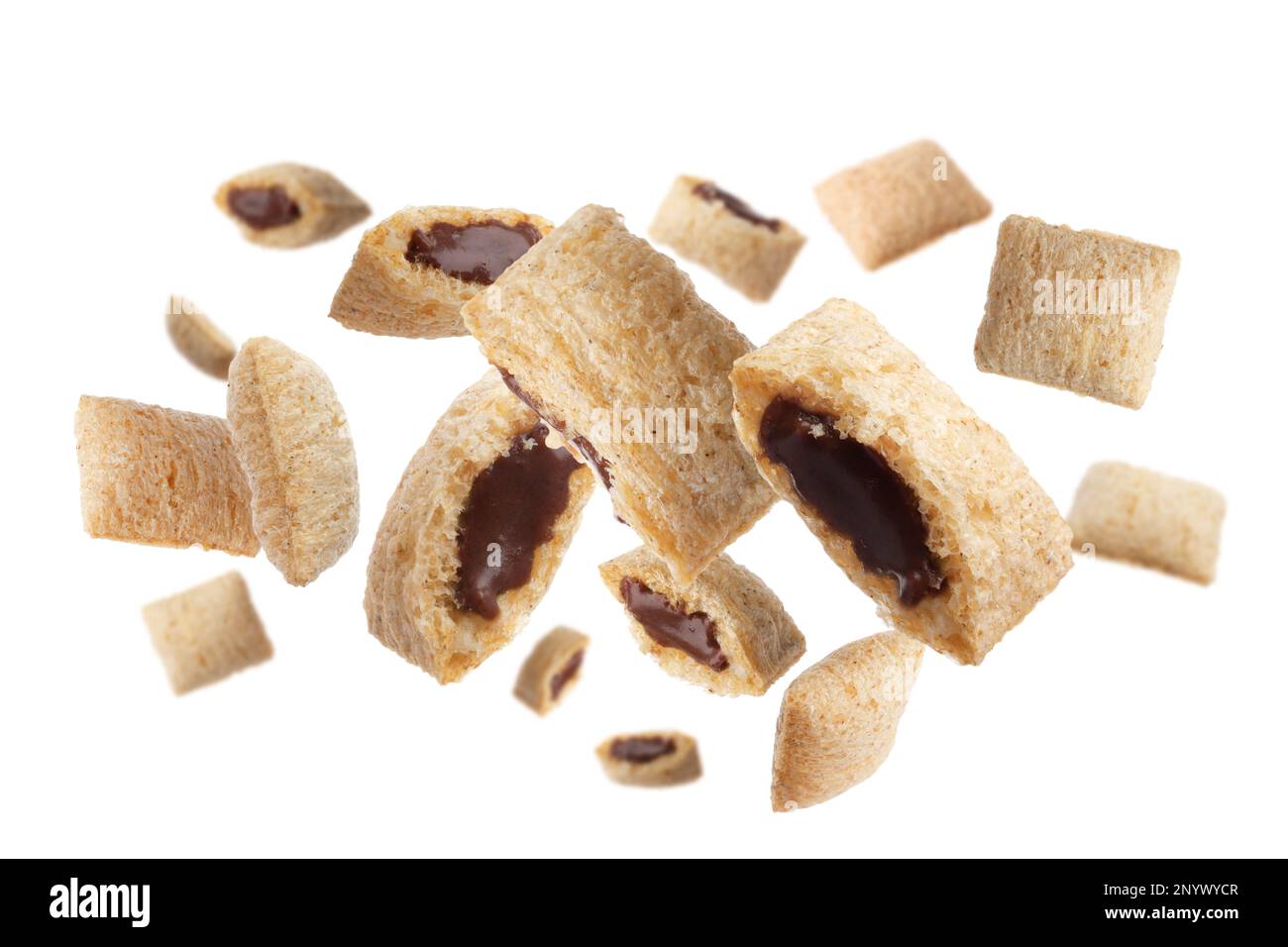 Flying corn pads breakfast hi-res stock photography and images - Alamy