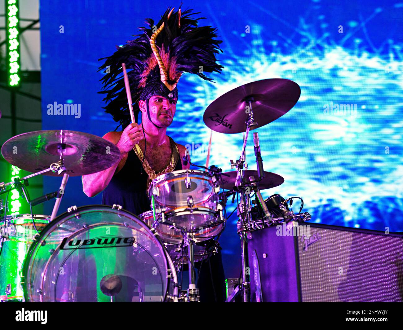 Tony Mitolo of Empire of the Sun performs during the Made in America ...