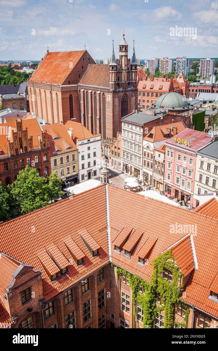 Panorama old town square torun hi-res stock photography and images - Alamy