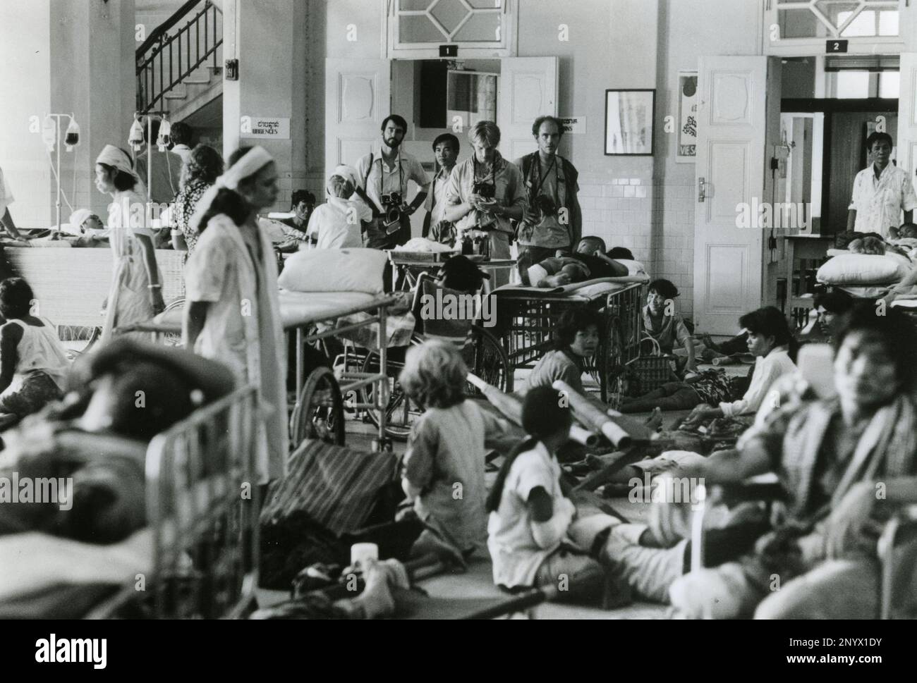 Actors Sam Waterston, Haing S. Ngor, Julian Sand and John Malkovich on ...