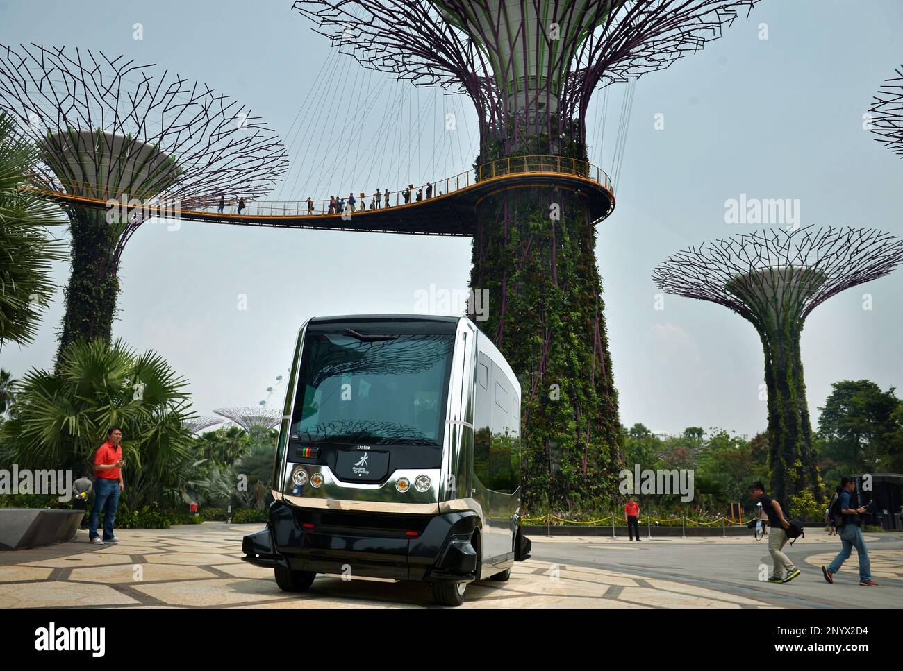 A demonstration of the Auto Rider at Gardens by the Bay organised by ...