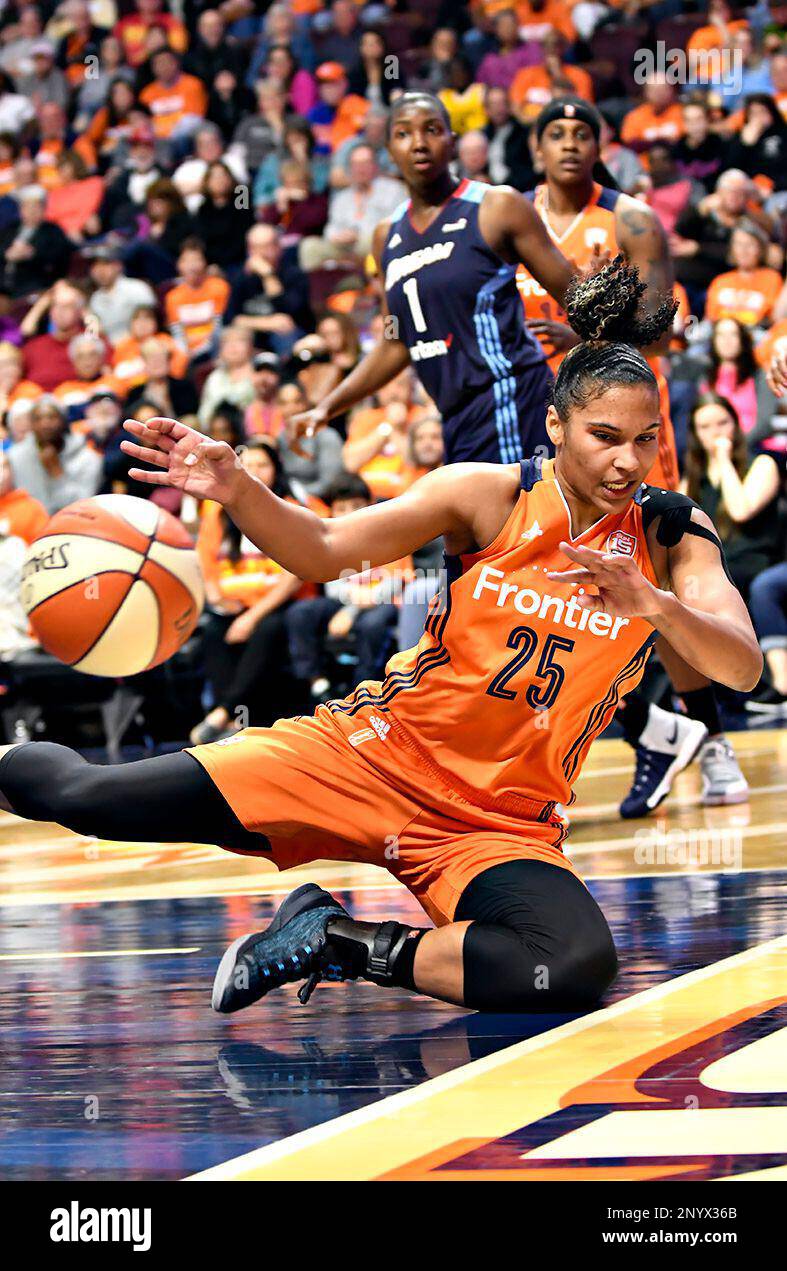 May 13, 2017: Connecticut Sun forward Alyssa Thomas successfully keeps ...