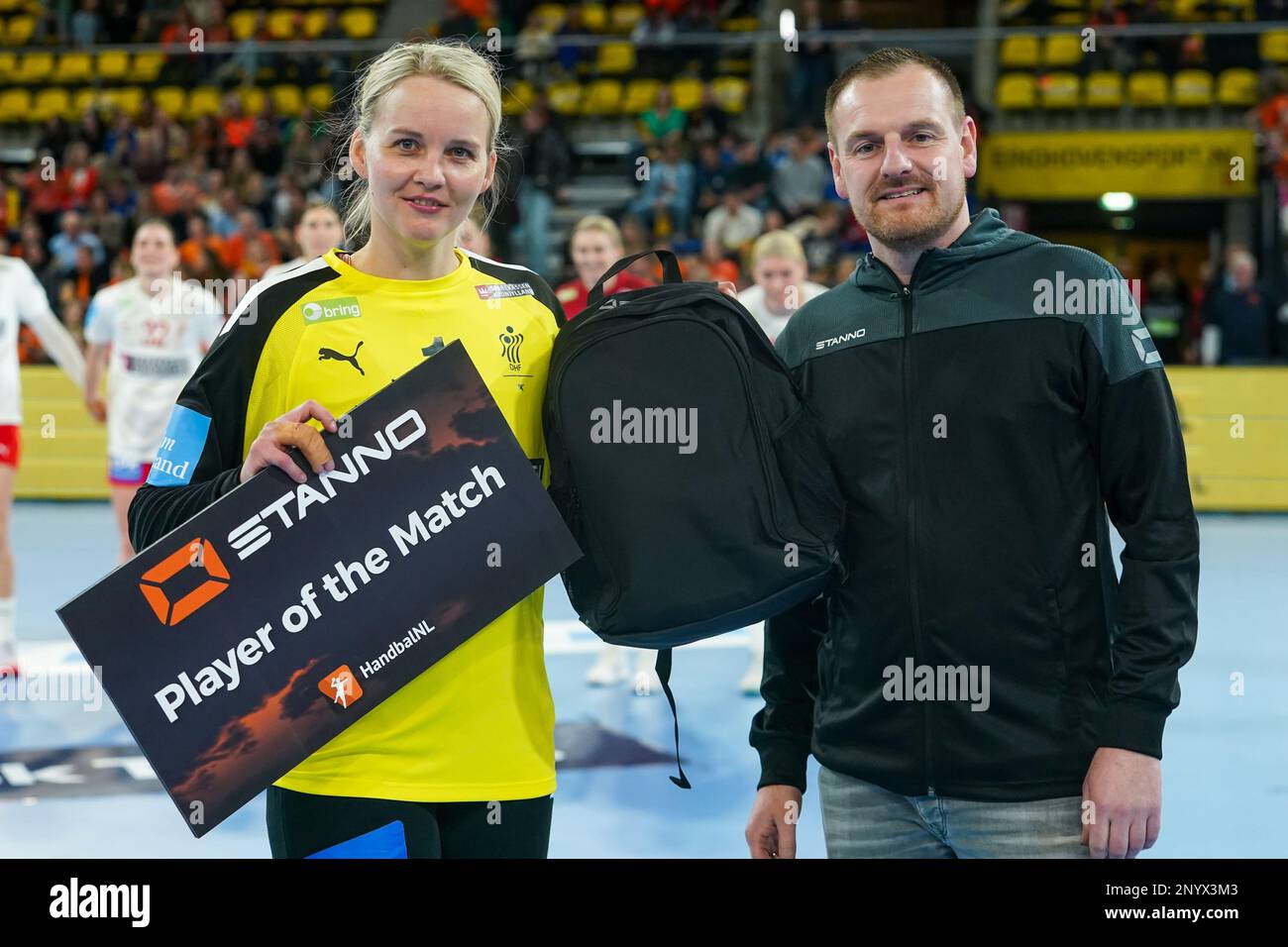 EINDHOVEN, NETHERLANDS - MARCH 2: Player of the match Sandra Toft of ...