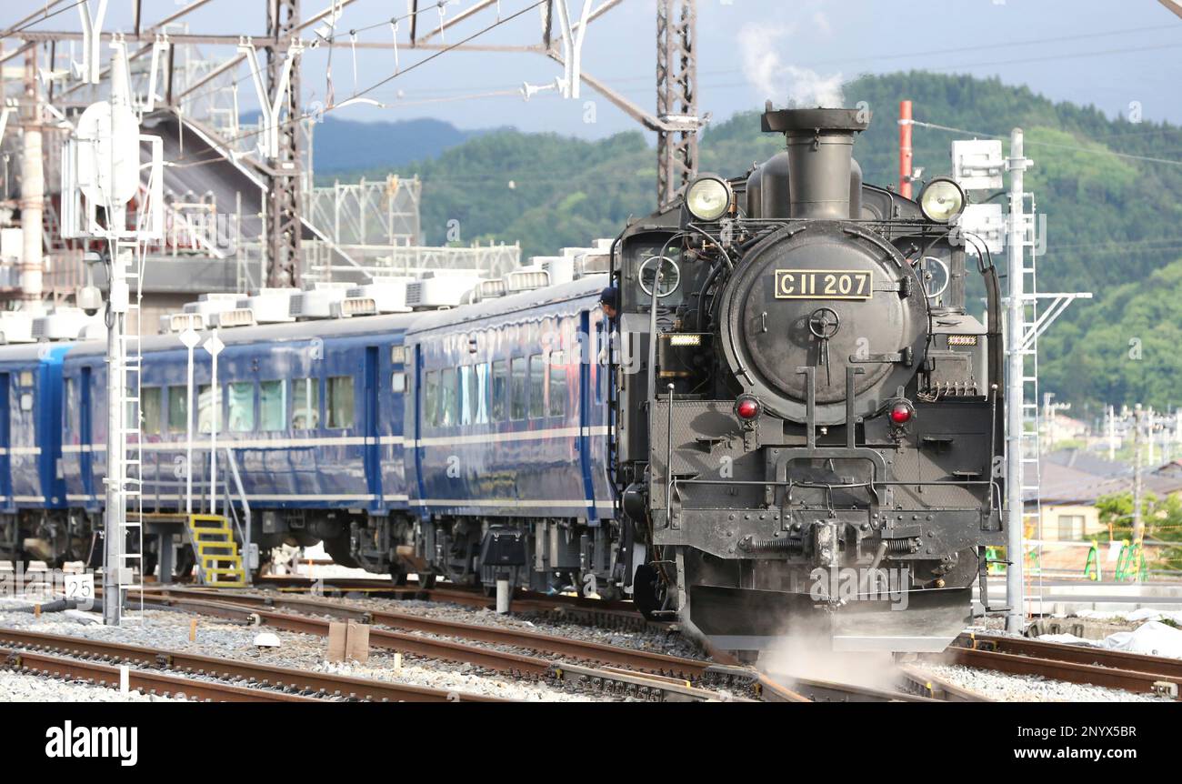 Taiju (means Big tree) of Tobu Railway, the steam locomotive, runs as ...